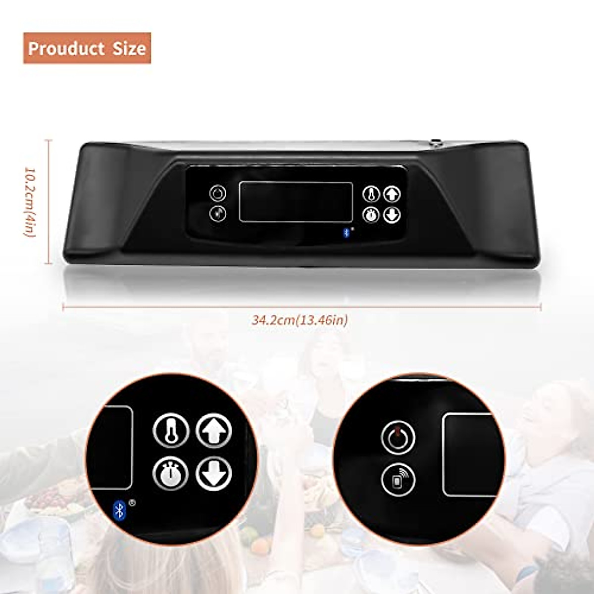 9907180015 Controller Replacement Part Compatible with Masterbuilt Bluetooth Digital Electric Smoker, Digital Control Panel for: MB20074719, MB20073519, MB26073519, MB20073119, MB25073519, etc.