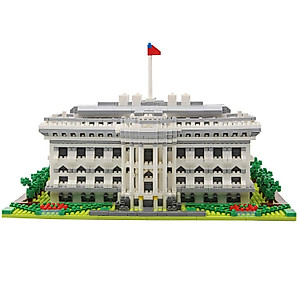 Architecture Set The White House 2021PCS Model Building Kit Micro Building Blocks 3D Puzzle Toys for Adults and Kids