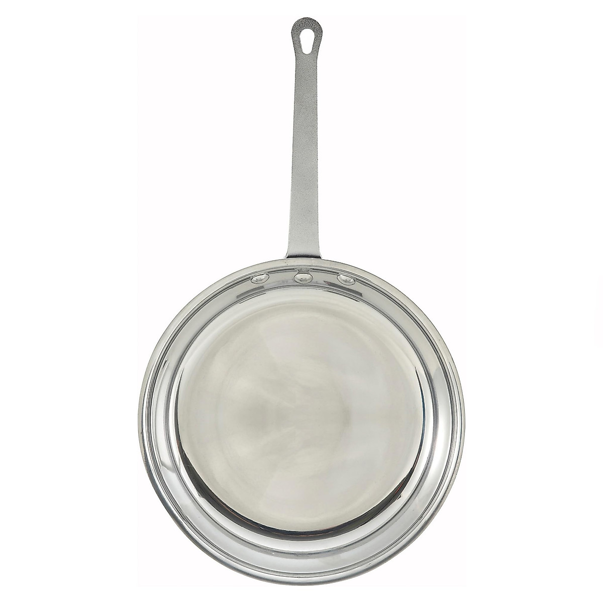 Winware 7 Inch Aluminum Fry Pan in Mirror Finish