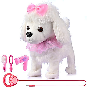 WorWoder Kids Walking and Barking and Tail Wagging Puppy Dog Toy Pet