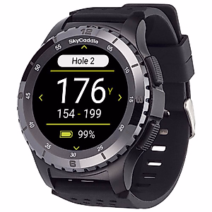 SkyCaddie LX5C Golf GPS Watch with Ceramic Bezel, Black
