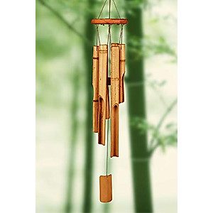 Bamboo Wind Chimes-30'' Wooden Wind Chimes for Outdoor & Indoor,Garden, Yark,Patio and Home Décor (30inch)