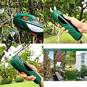 Professional Electric Pruning Shears Electric Secateurs Professional Garden Shears 7.2V Lithium Battery Pruning Shears Double Switch 1.6CM in Diameter Cordless Every Family