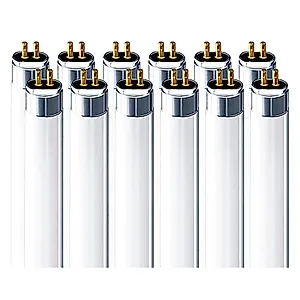 LEDVANCE FP54/850/HO/ECO 54 Watt T5 HO High Output Fluorescent Tube Light Bulb 54W 5000K (Pack of 12) Replaces F54T5 F54T5/HO F54T5/HO/850 F54W/T5/850/ECO F54T5/850/HO/ALTO FP54/850/HO/XL/ECO