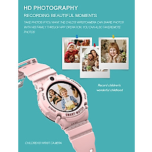 PTHTECHUS 4G Smart Watch Phone for Children - Kids Smartwatch with WiFi, Dail, Voice Messages & Video Calls, GPS Location, SOS, Camera and Pedometer for Boys Girl Present