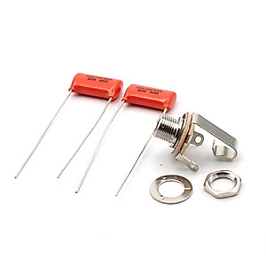 TAOT Wiring Kit for Gibson Les Paul - Long Shaft - CTS TAOT Pots Orange Drop Caps