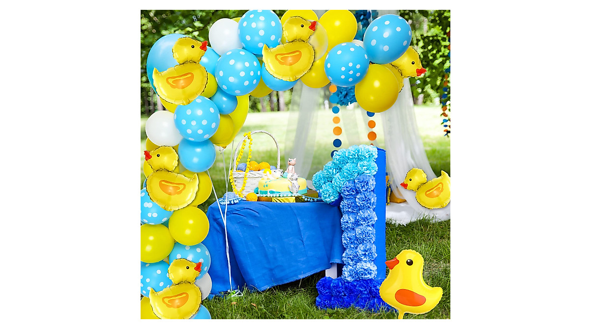 HyDren 113 Pcs Duck Balloon Arch Kit for Celebrations