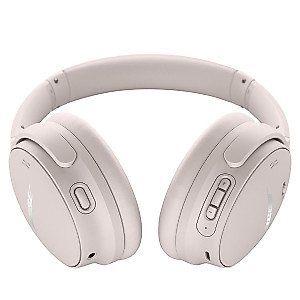Bose QuietComfort Wireless Noise Cancelling Headphones, Bluetooth Over Ear Headphones with Up to 24 Hours of Battery Life Bundled with Green Extreme Wireless Portable Charger, White Smoke