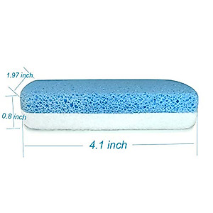Maryton Pumice Stone for Feet, Double Sided Pedicure Tools Hard Skin 100 % Siliglass Callus Remover, Exfoliates Feet & Smooths Skin