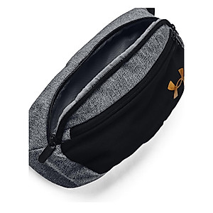 Under Armour unisex Flex Waist Bag, Pitch Gray (012)/White, One Size Fits All