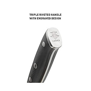 KANKA Grill 5" Utilility Kitchen Knife - Professional German Stainless Steel With Premium Fiberglass Handle, Razor Sharp, 4 ounces