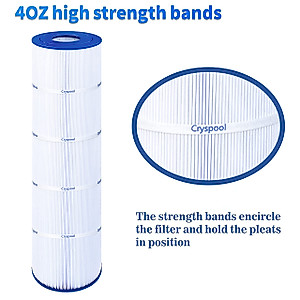 Cryspool Pool Filter Cartridge Compatible with CCP420,PCC105-PAK4, C-7471, R173576,178584, Clean and Clear Plus 420,817-0106, FC-6470,4 Pack
