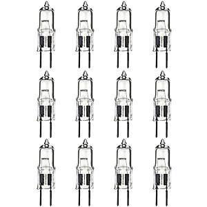 Sunlite 40615-SU Q35/GY6/12V Halogen 35-Watt Single Ended T3.5 Light Bulb, 525 Lumens, 12 Volts, GY6.35 (Bi-Pin) Base, Clear, 2000 Hour Life Span, 3200K - Warm White 12 Pack