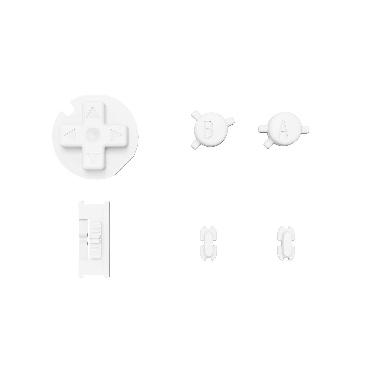 eXtremeRate Replacement Full Set Buttons for Gameboy Color GBC - Handheld Game Console NOT Included (White)