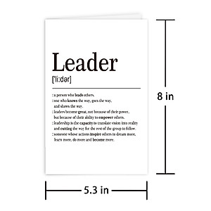 Special Boss's Day Card, Boss Retirement Card, Birthday Card for Boss, Thank You Leader Card