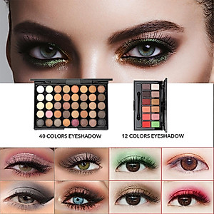 All in One Makeup Kit for Women Full Kit, Multipurpose Makeup Gift Set, Beginner-Friendly Cosmetic Set with Eyeshadow, Lipstick, Eyeliner, Mascara & Brushes – Travel-Friendly & Complete Makeup Set