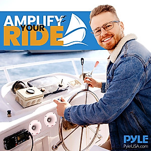 PyleUsa Marine Tweeter Speaker System, One Pair 1inch PEI White Dome Tweeter with Horn Diffuser, 120 Watts Max Power with 4 Ohm Impedance, IP-X5 Marine Grade Waterproof Rating