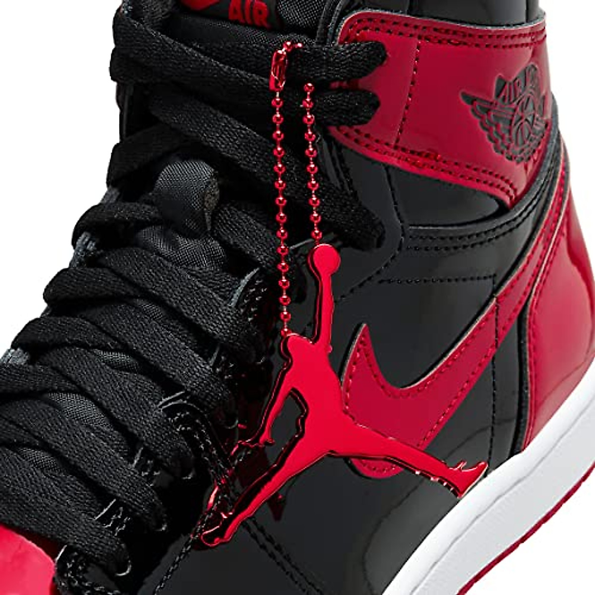Jordan Mens Air Jordan 1 Retro High OG 555088 063 Bred Patent - Size 8