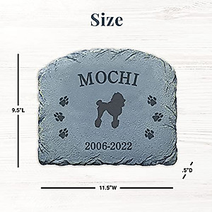 Let's Make Memories Personalized Dog Memorial - Pet Memorial Stone - Sympathy - Resin Garden Stone - 60+ Dog Breeds