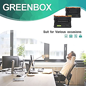 GREENBOX Compatible 37X High-Yield Toner Cartridge Replacement for HP 37X CF237X 37A CF237A for HP Enterprise M607 M608 M607n M607dn M608dn M609 MFP M631 M632 M633 Printer (25,000 Pages, 2 Black)