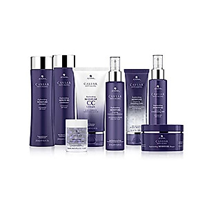 Alterna Caviar Anti-Aging Replenishing Moisture Travel Kit | For Dry, Brittle Hair | Protects, Restores & Hydrates | Sulfate Free, Shampoo, Conditioner, and CC Cream