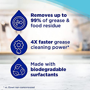 Dawn Platinum Dish Soap Liquid, Dishwashing Liquid, Dish Detergent Liquid, Dish Liquid, Refreshing Rain Scent, 54.9 fl oz (Pack of 2), Dish Soap Bulk