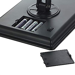 LIMEI-ZEN Lighted Makeup Mirror, 16 LED Cosmetic Mirror Touch Screen Dimming 90° Rotation with Stand Charging Vanity Mirror Battery and USB Power Mirrors