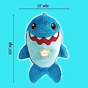 Ontel Star Belly Dream Lites, Stuffed Animal Night Light, Snuggly Blue Shark - Projects Glowing Stars & Shapes in 6 Gentle Colors, As Seen on TV