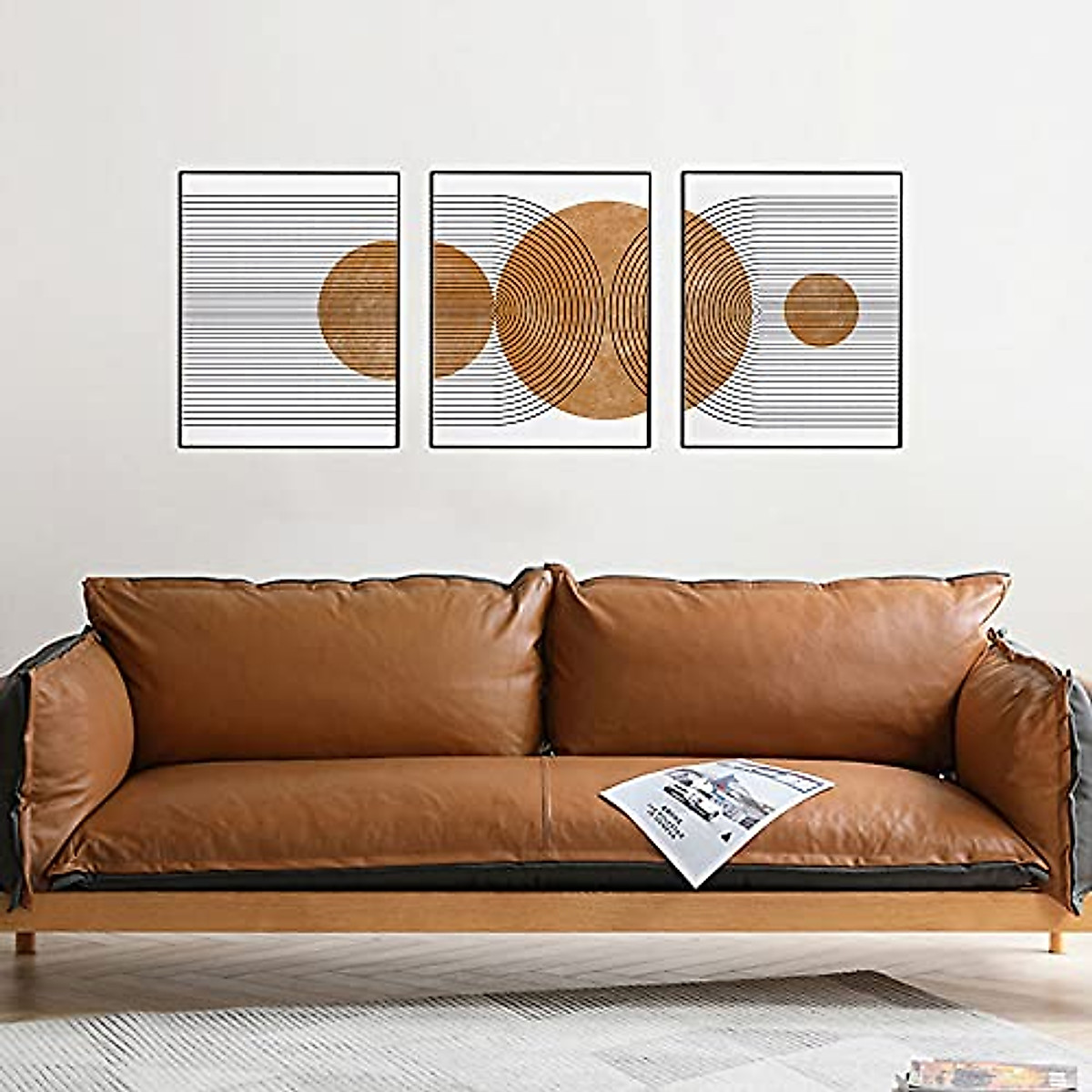 Mid Century Modern Print Geometric Wall Decor Abstract Lines Art Set Above Bed Wall Art Arch Art Mid Century Decor Set Of 3 UNFRAMED 11X14INCH