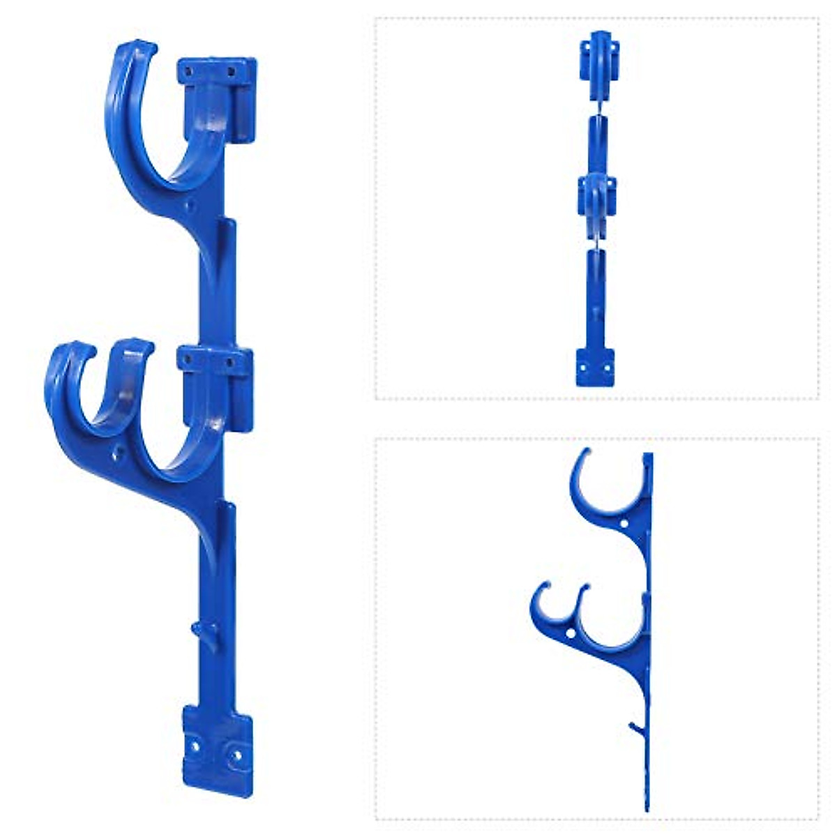 YARNOW Vacuum Stand 4pcs Pool Pole Hose Hanger Wall Hooks for Telescopic Poles Skimmers Leaf Rakes Nets Brushes Vacuum Garden Tools Swimming Pool Accessories Cleaning Tool