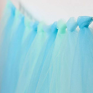 Just Artifacts Tulle Fabric Roll 25-Yards Length x 6-Inch Width (3pcs, Assorted #4)