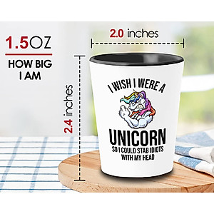 Flairy Land Coffee Lover Shot Glass 1.5oz - Tip Of the day - Coffee Enthusiast Caffeine Addict Brew Espresso Barista Overtime Worker Kidding Joke Engineer