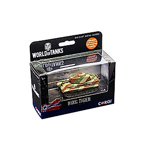 Corgi Diecast World of Tanks King Tiger Tank with in Game Codes Military Fit The Box Scale Model WT91207 Camouflage