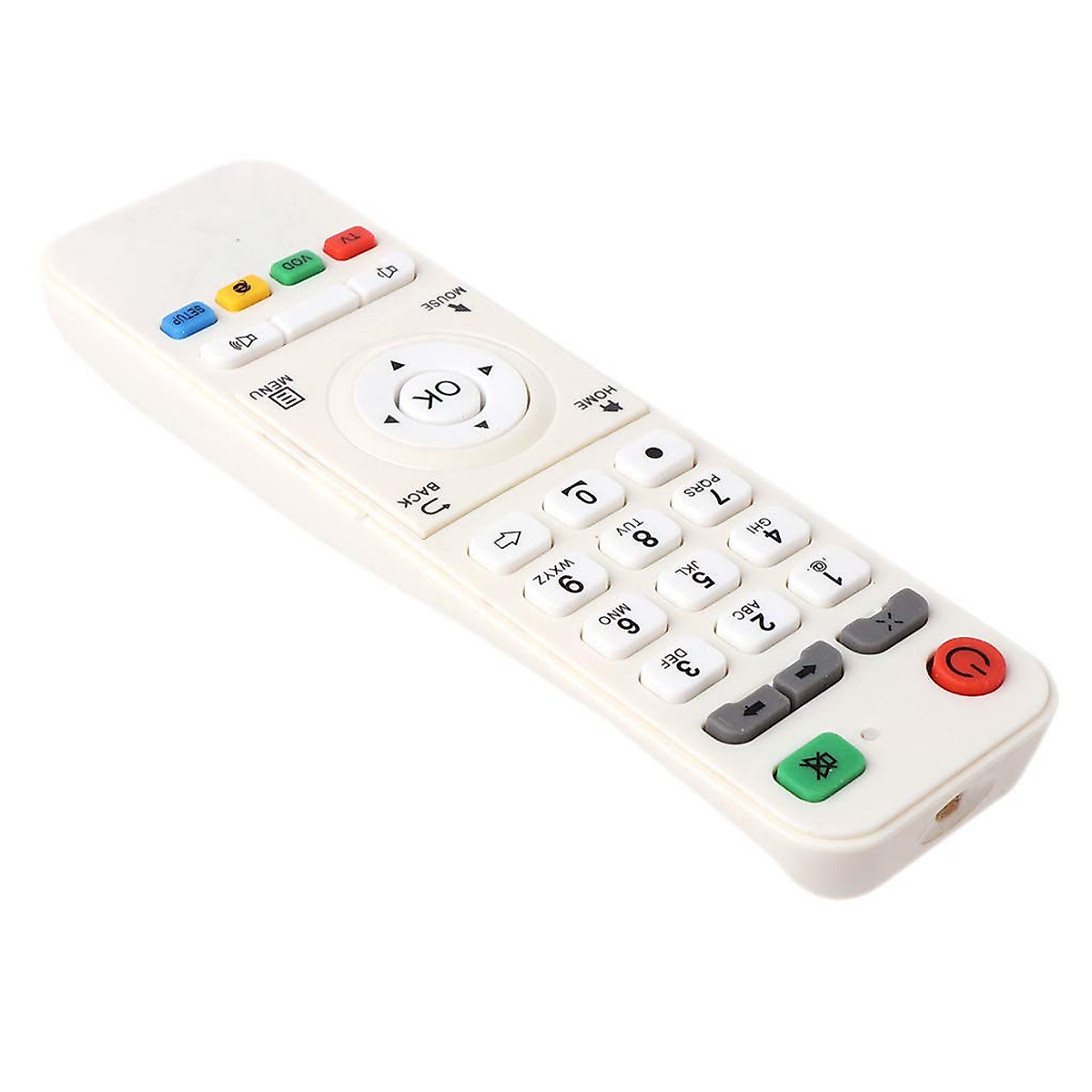 angwang White Remote Control Controller Replacement for LOOL Loolbox IPTV Box Great BEE IPTV and Model 5 OR 6 Arabic Box Accessories, 170x50x23mm/6.6x1.9x0.9in