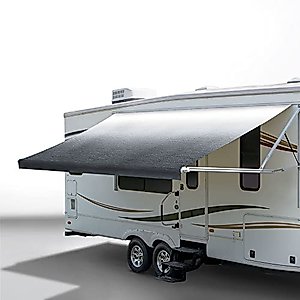 RecPro RV Awning Fabric Replacement 20 Foot Camper Awning | Gray | Width Size Options | 8' (96") Length RV Awning | Heat-Sealed | 3 Year Warranty (20 Feet, Actual 19' 1")