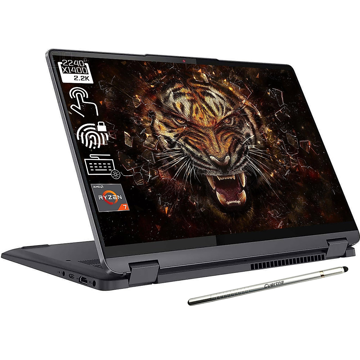 Lenovo Flex 5 2-in-1 Touchscreen Laptop, 14” 2.2K QHD (2240 x 1400) 16:10 Display, 8-Core AMD Ryzen 7 5700U (Upto 4.3GHz, Beats i7-1180G7), WiFi 6, Backlit KB, Fingerprint, Win11 Home(16GB|2TB SSD)