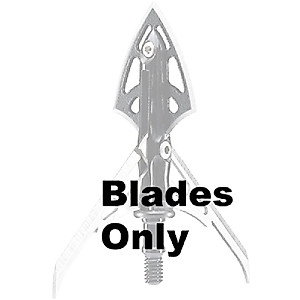 Rage Replacement Blades for Extreme 4 Blade Broadhead, Silver, One Size