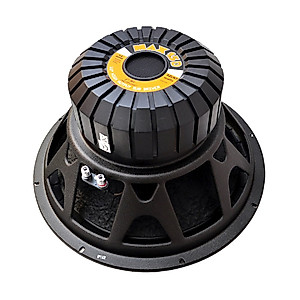 Lanzar 15in Car Subwoofer Speaker - Black Non-Pressed Paper Cone, Stamped Steel Basket, Dual 4 Ohm Impedance, 1200 Watt Power and Rubber Suspension for Vehicle Audio Stereo Sound System - MAX15D