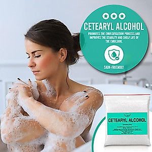 Artekas Innovation - Cetearyl Alcohol - for Homemade Cosmetics, Lipsticks, Body Butter Bars, Hand Lotions, Hair Conditioners, Shampoo – Thickening Agent, Emulsifier, Viscosity Regulator - 7.06 oz
