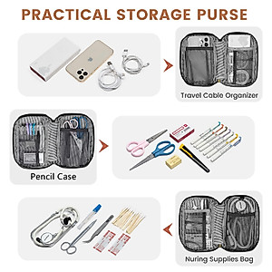 LOVEVOOK Laptop Backpack Purse for Women Work Travel Commuter Backpack College School Business Computer Bag Doctor Nurse Bags Student Bookbag , 15.6 Inch, Black-brown