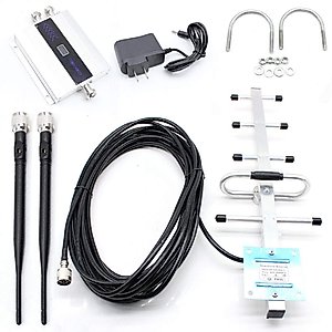 WUPYI GSM 900MHz Mobile Cell Phone Signal Booster Repeater Amplifier 3G/4G Repeater Booster Amplifier Extender +Yagi Antenna
