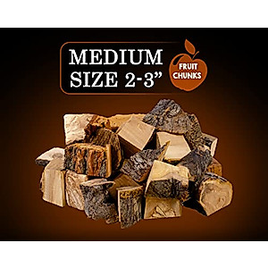 Zorestar Oak Smoker Wood Chunks and Apple Cherry (Fruit Mix) - 13-15lb