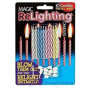 Magic Relighting Birthday Candles (30 Candles Per Package)