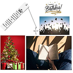 Gzrlyf Be Anxious for Nothing Bookmark Philippians 4:6 Bookmark Metal Bible Verse Bookmarks Christian Gifts for Book Lover (Philippians 4: 6 Bookmark)