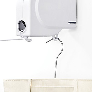 Whitmor Retractable Clothesline Rack 40 Feet White