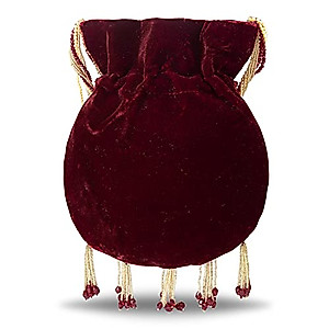 Aheli Potli Bags for Women Evening Bag Clutch Ethnic Bride Purse with Drawstring (P61M)