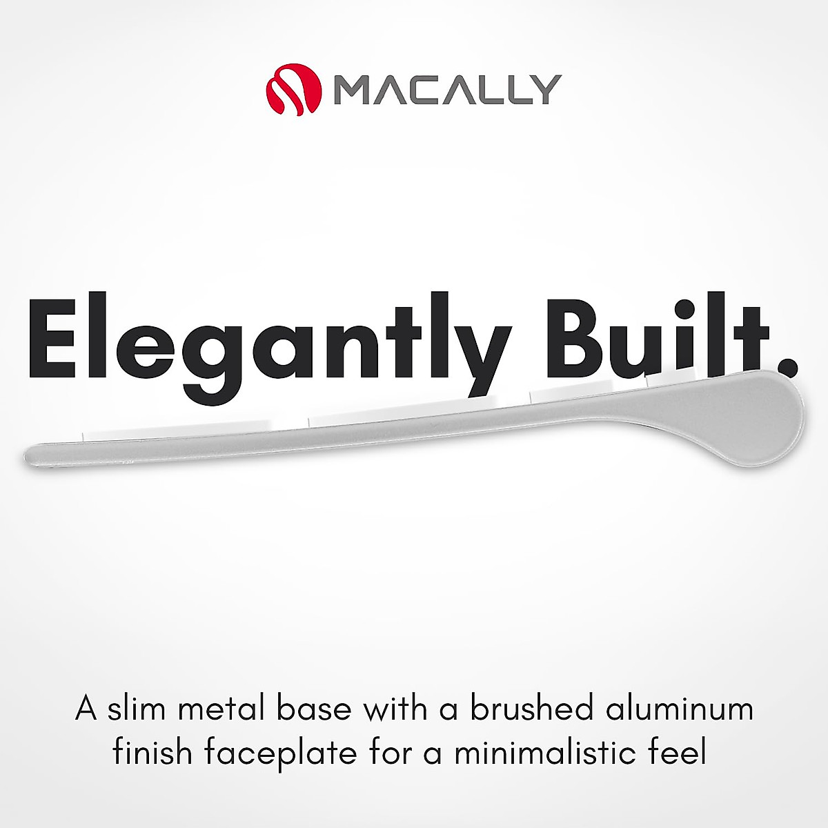 Macally Wired Keyboard for Mac | Compatible Apple Keyboard (78 Keys) External Keyboard for MacBook Pro/Air, iMac, Mac Mini/Pro - Plug and Play USB Computer Keyboard