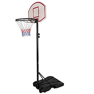 JupiterForce Basketball Hoop Outdoor 5.5-7Ft Height Adjustable, Portable Basketball Hoops & Goals with Backboard&Wheels for Kids/Adults Indoor