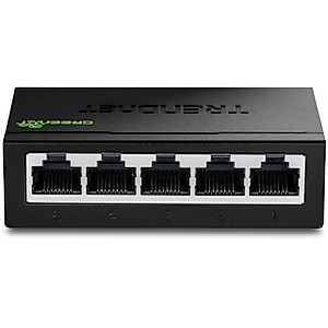 TRENDnet Fanless 5-Port Gigabit GREENnet Mini Switch, TEG-S50g (Renewed)