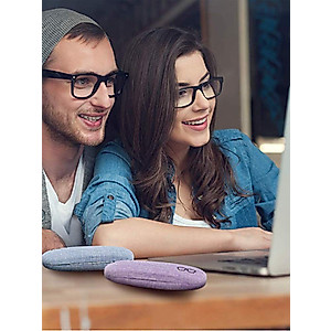 Tkocisa 3 Pieces Hard Shell Eyeglasses Case Glasses Case, Retro Portable Glasses Case, Linen Fabrics Sunglasses Case with Glasses Pouch and Cleaning Cloth for Women, Men, Kids